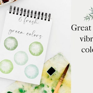 Green Watercolor Circles for Logo, Watercolor Design Elements, Hand ...