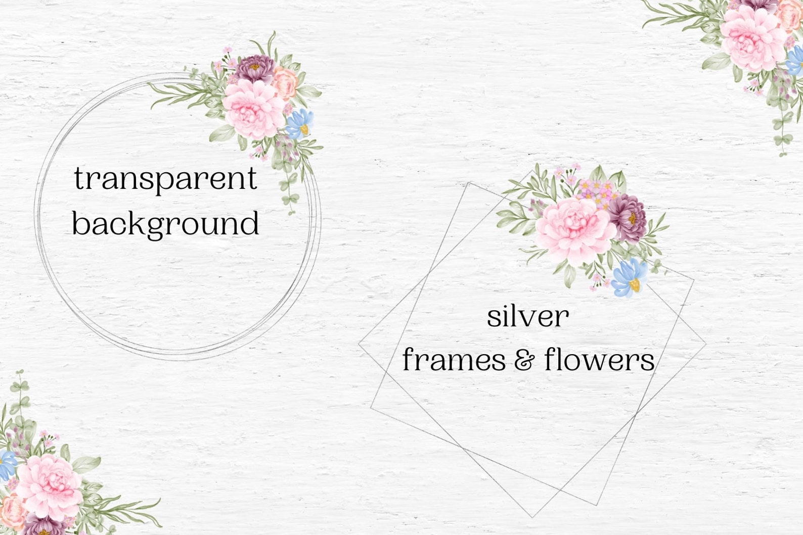 Silver Geometric Frames Silver Wedding Frames Frames With - Etsy