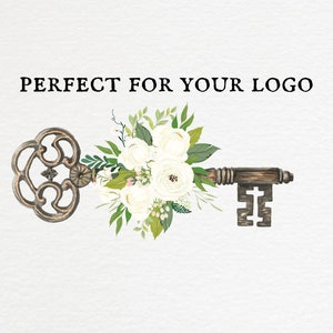 Watercolor Keys, Boho Keys Illustrations, Old Key Clipart, Antique Keys ...