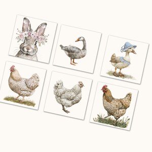 Shabby Shic Animals, Watercolor Clipart, Clipart Bundle, Boho Flowers ...