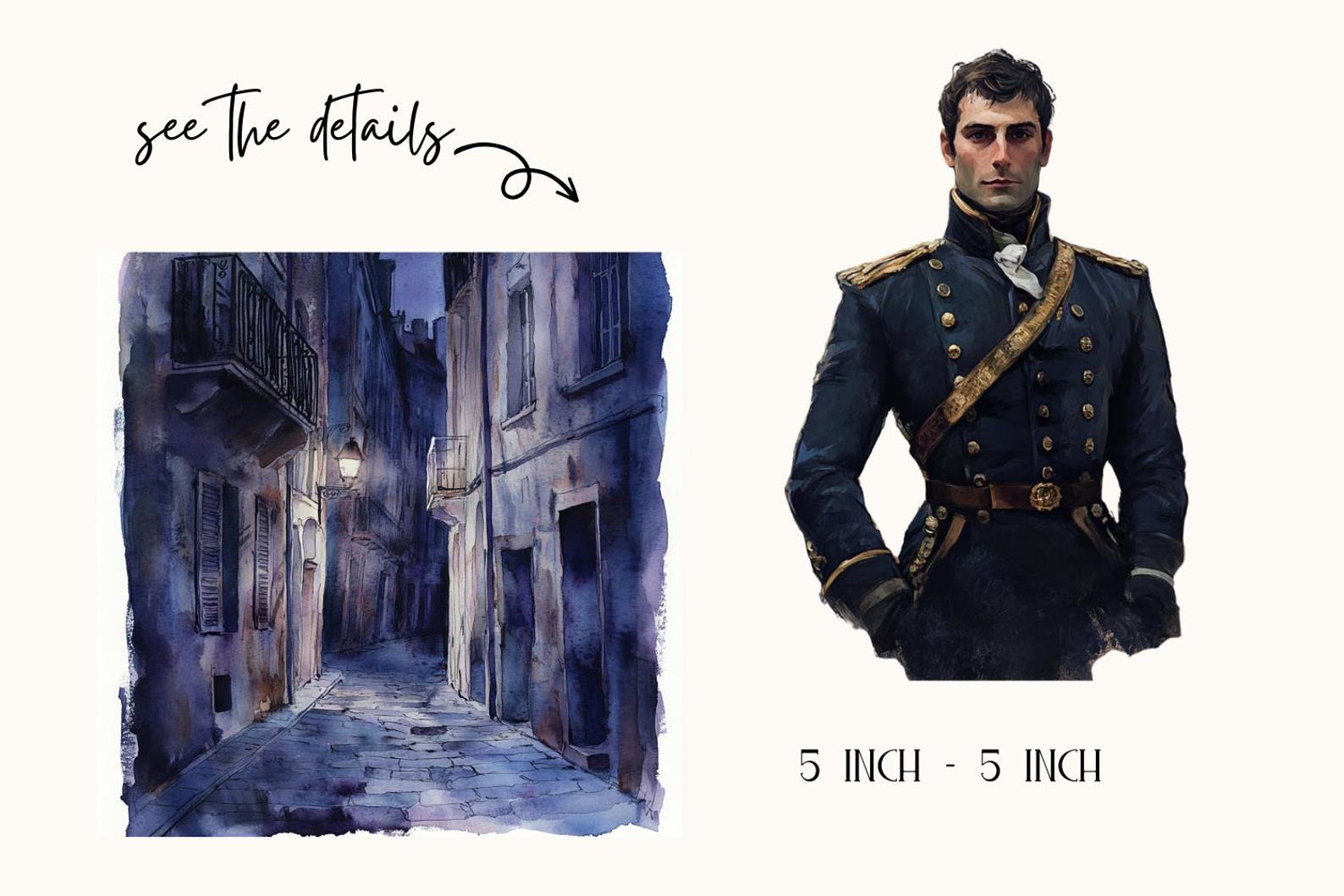Count of Monte Cristo Art Print: Gothic Watercolor Portrait - Etsy
