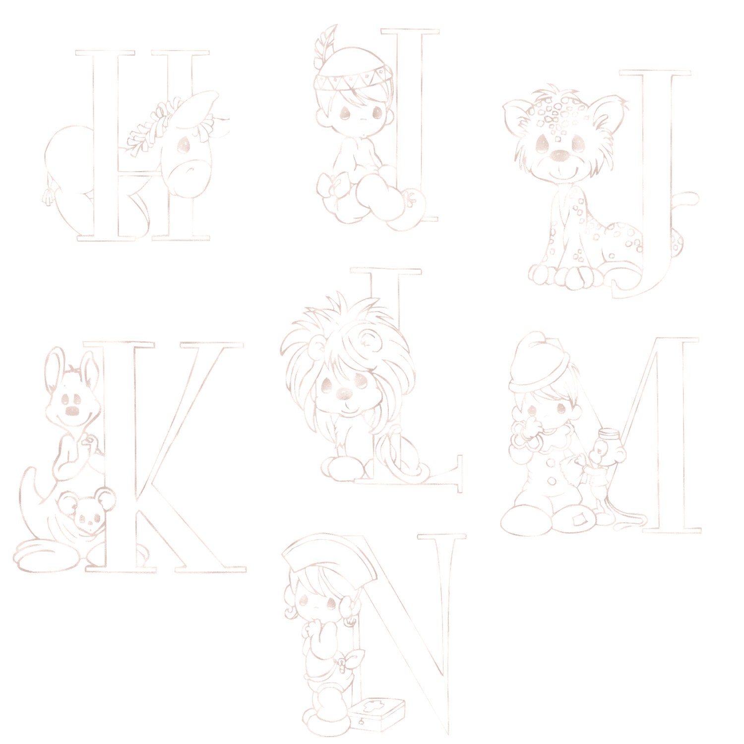 Baby Alphabet Clipart, Printable Teddy Bear Letters, Baby Invitations ...