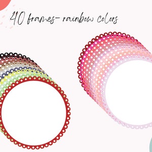 Circle Labels Clipart, Circle Frames and Tags, Round Frames - Etsy