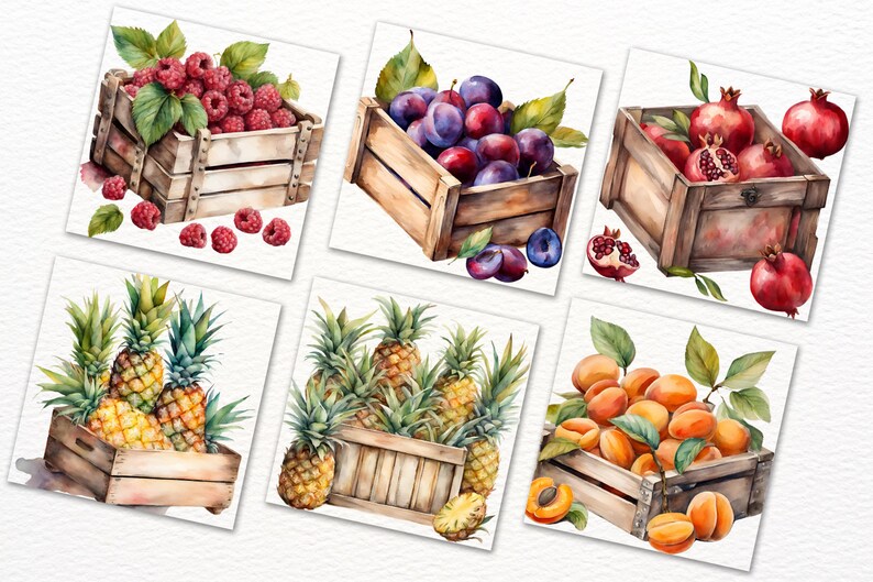 Watercolor Vegetables Clipart, Kitchen Decor, Gardening Clipart, Png ...