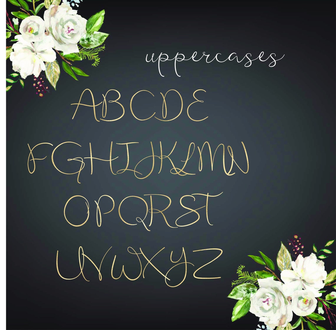 Gold Letters With Hearts Gold Foil Alphabet Gold Letters - Etsy