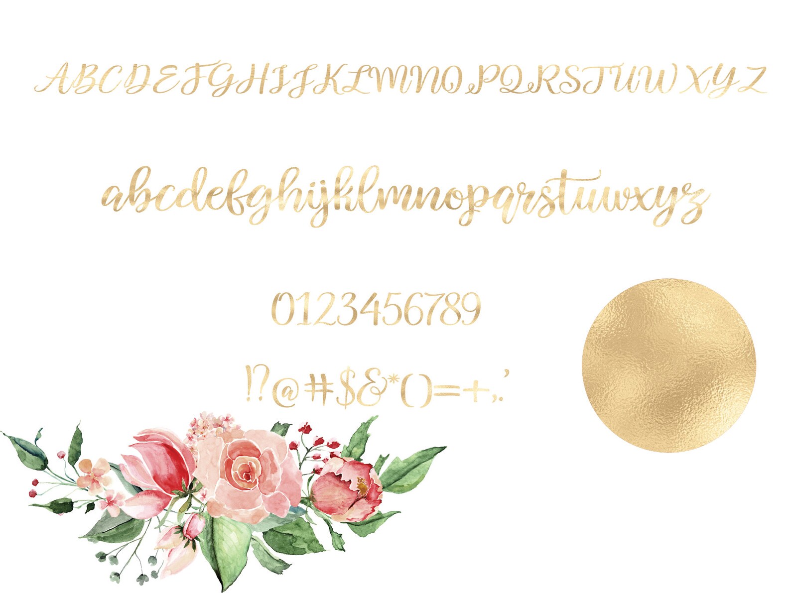 Gold Glitter and Foil Alphabet, Gold Letters Clipart, Decorative ...