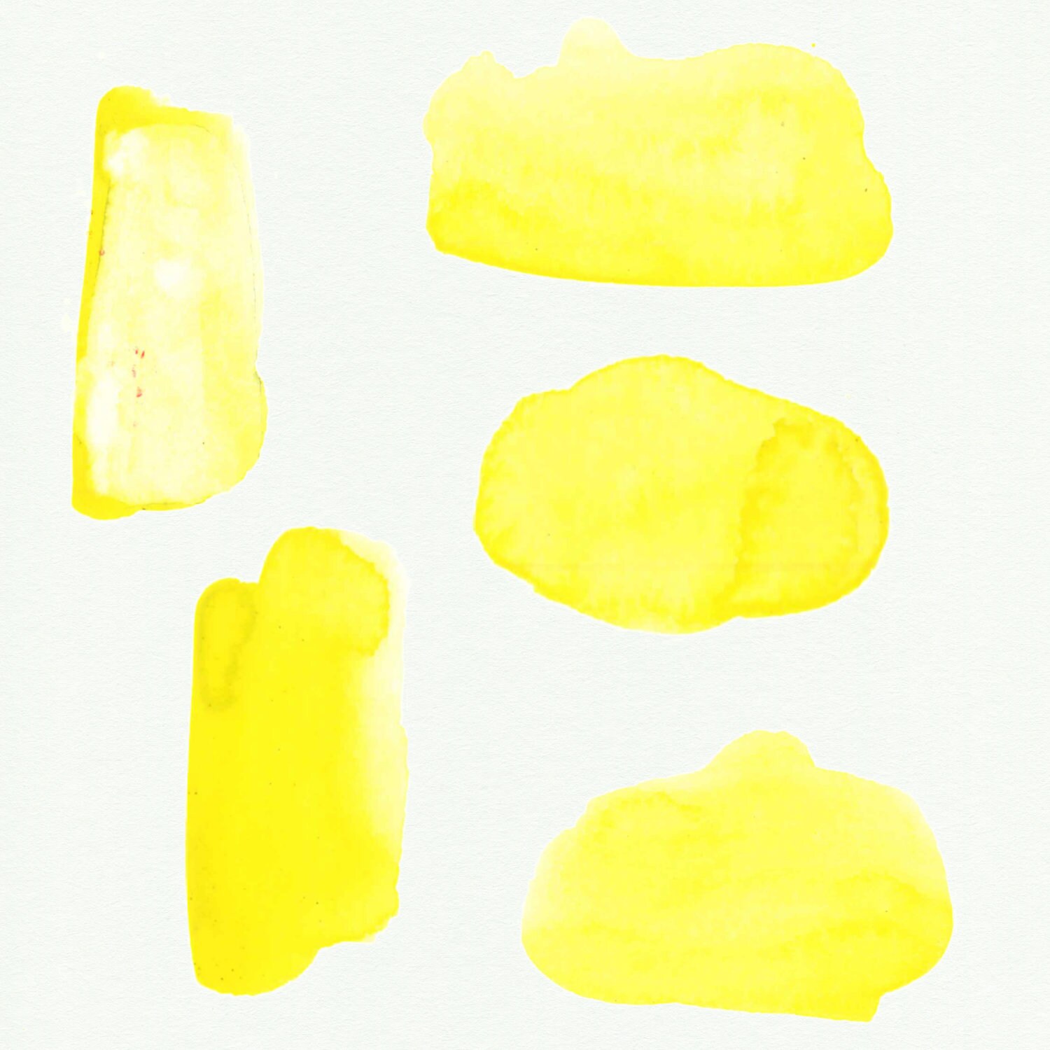 Light Yellow Watercolor Splash Clipart Yellow Watercolor | Etsy