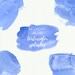 34 Blue Watercolor Splash Cliparts Light Blue Watercolor - Etsy