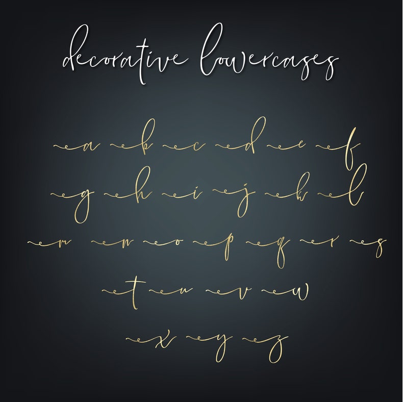 Gold Foil Alphabet Gold Letters Clipart Decorative Alphabet | Etsy