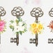 Watercolor Keys, Boho Keys Illustrations, Old Key Clipart, Antique Keys ...