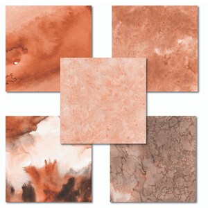 20 Brown Digital Papers Watercolor Brown Textures Brown - Etsy