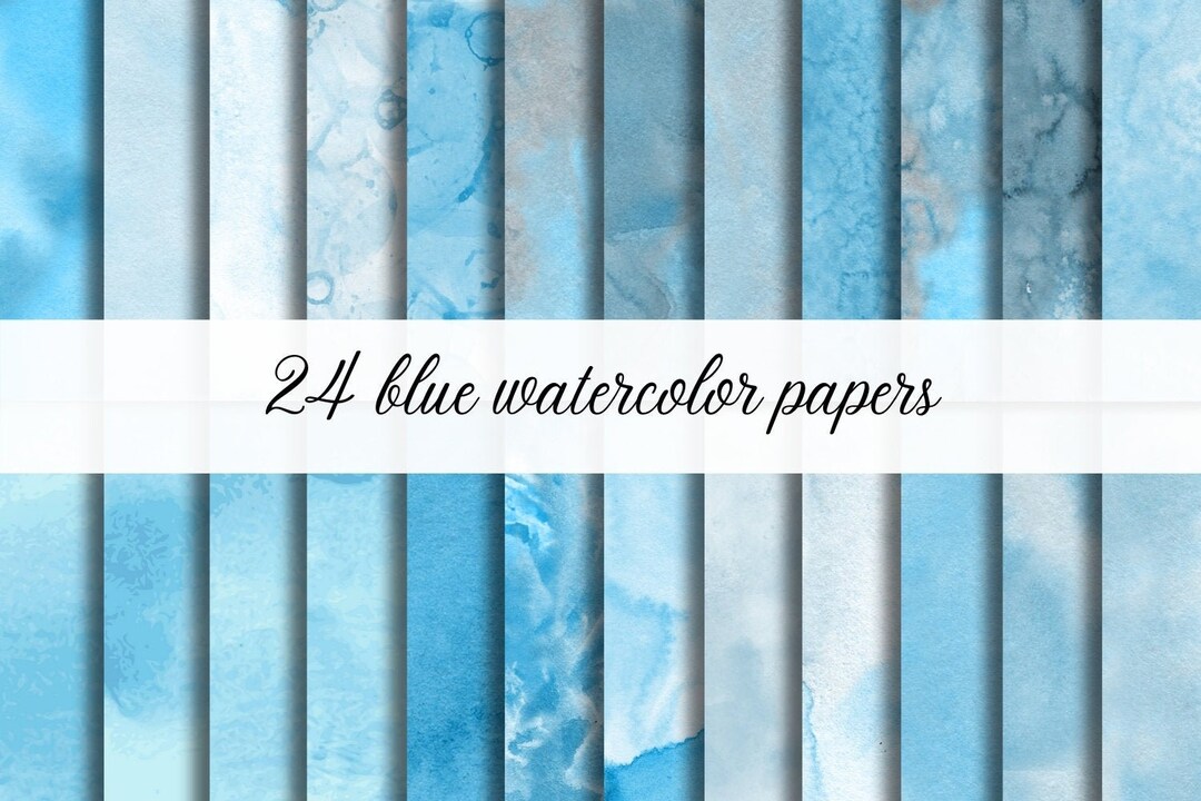 Watercolor Blue Background, Blue Watercolor Paper, Hand Painted ...