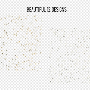 Gold Glitter Stars Overlays - Etsy