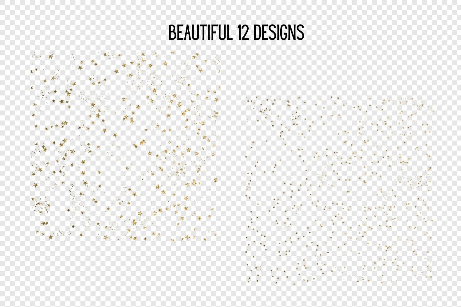 Gold Glitter Stars Overlays - Etsy