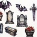 Watercolor Gothic Vampire Clipart, Victorian Vampire, Halloween Clipart ...