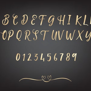 Gold Foil Calligraphy Alphabet Clipart (PNG Digital Download) - Etsy