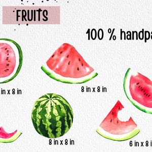 Watermelon Party, Summer Clipart, Watercolor Clipart, Popsicle Clipart ...