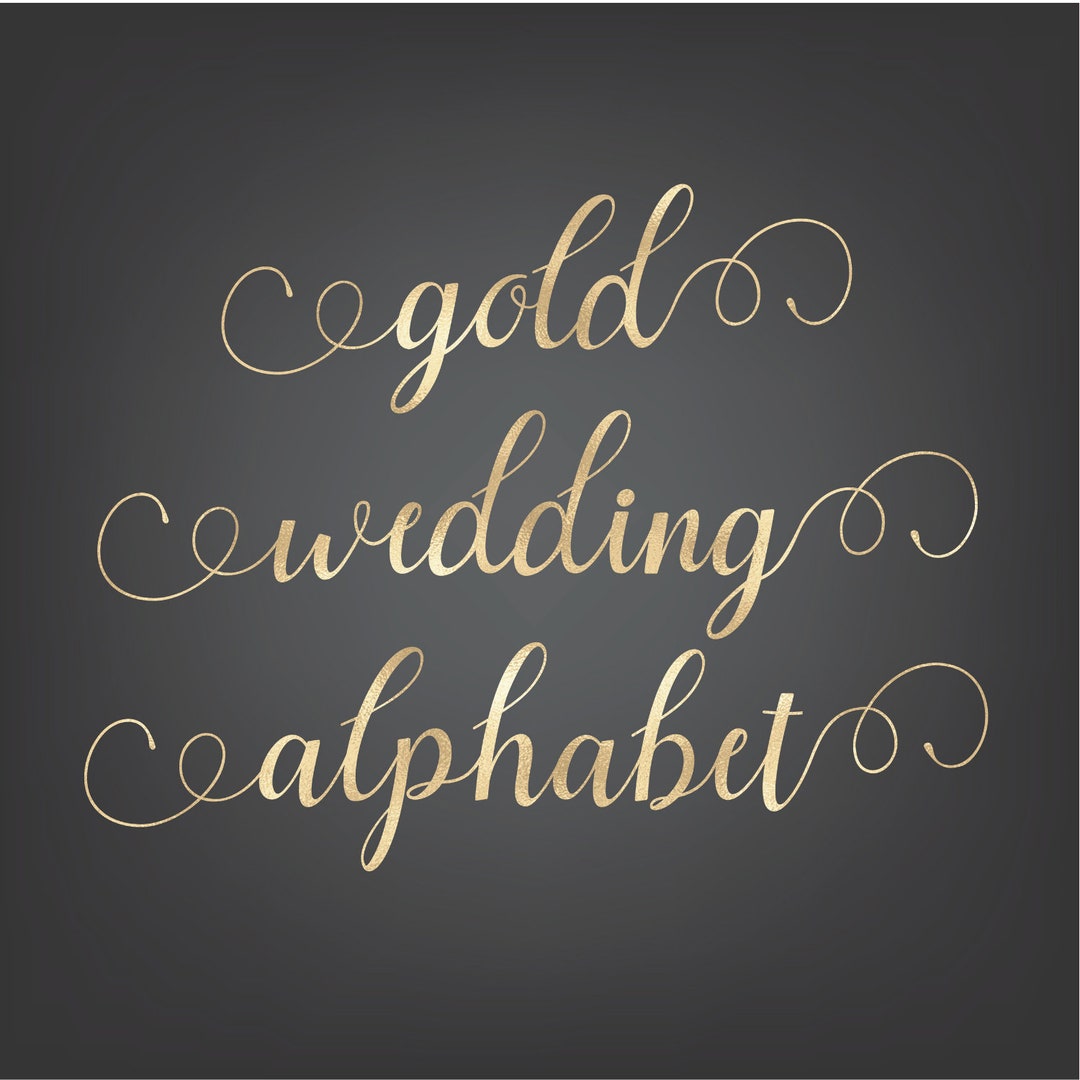 Gold Foil Alphabet PNG, Glitter Letters Clipart (digital Download) - Etsy