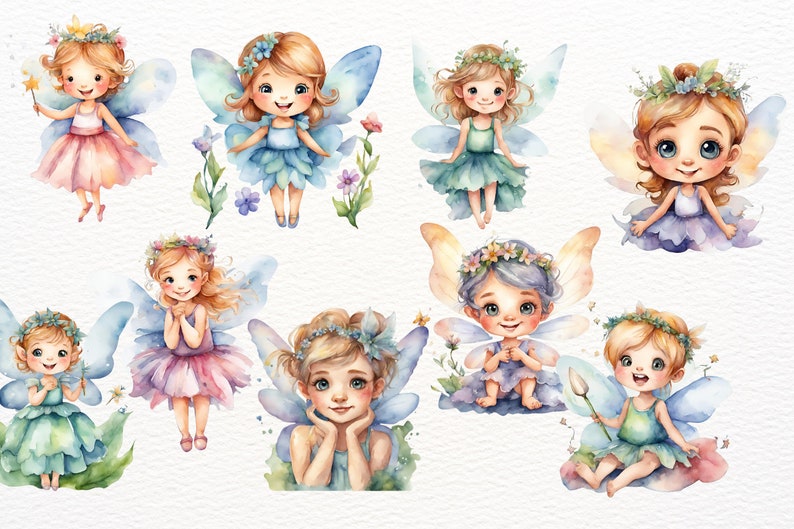 Cute Tooth Fairy Clipart, Nursery Fairy, Wings Fairy - Etsy