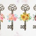 Watercolor Keys, Boho Keys Illustrations, Old Key Clipart, Antique Keys ...