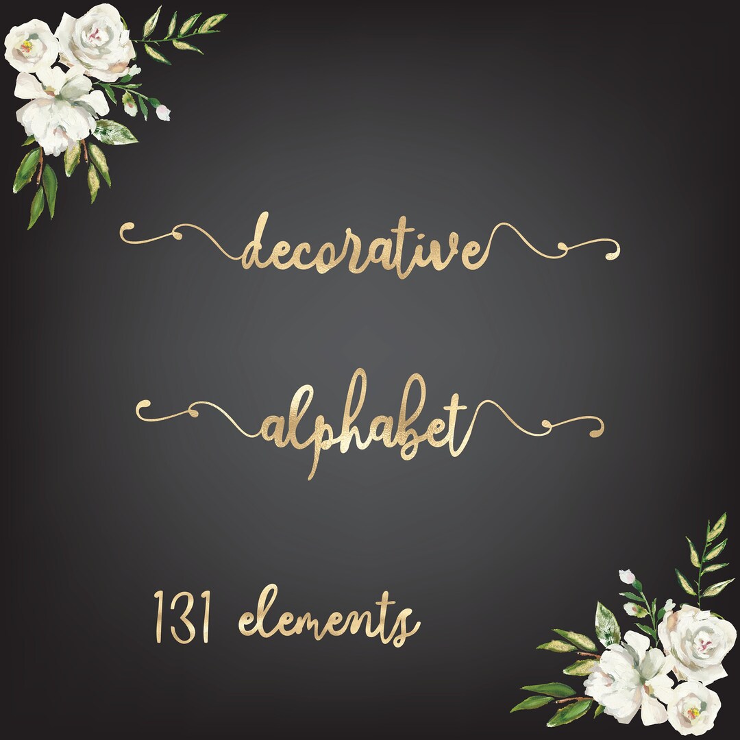 Gold Foil Alphabet, Glitter Alphabet PNG, Gold Letters Clipart ...