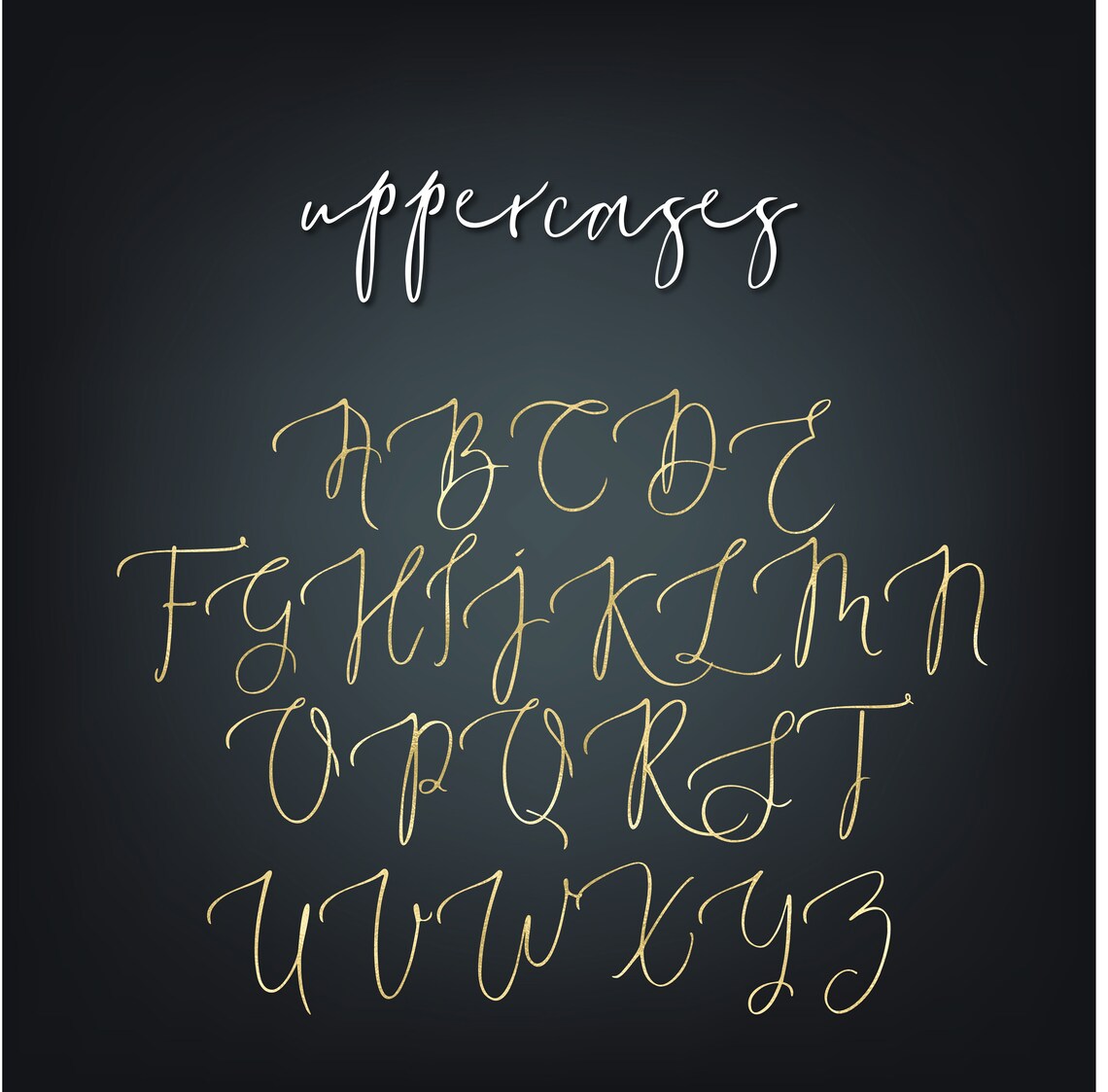 Gold Foil Alphabet Gold Letters Clipart Decorative Alphabet - Etsy