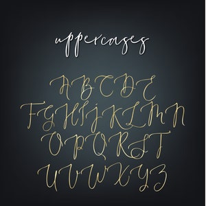 Gold Foil Alphabet, Gold Letters Clipart, Decorative Alphabet - Etsy