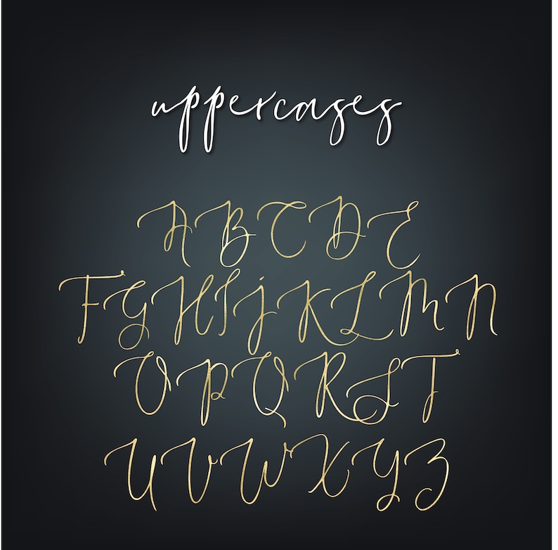 Gold Foil Alphabet Gold Letters Clipart Decorative Alphabet - Etsy