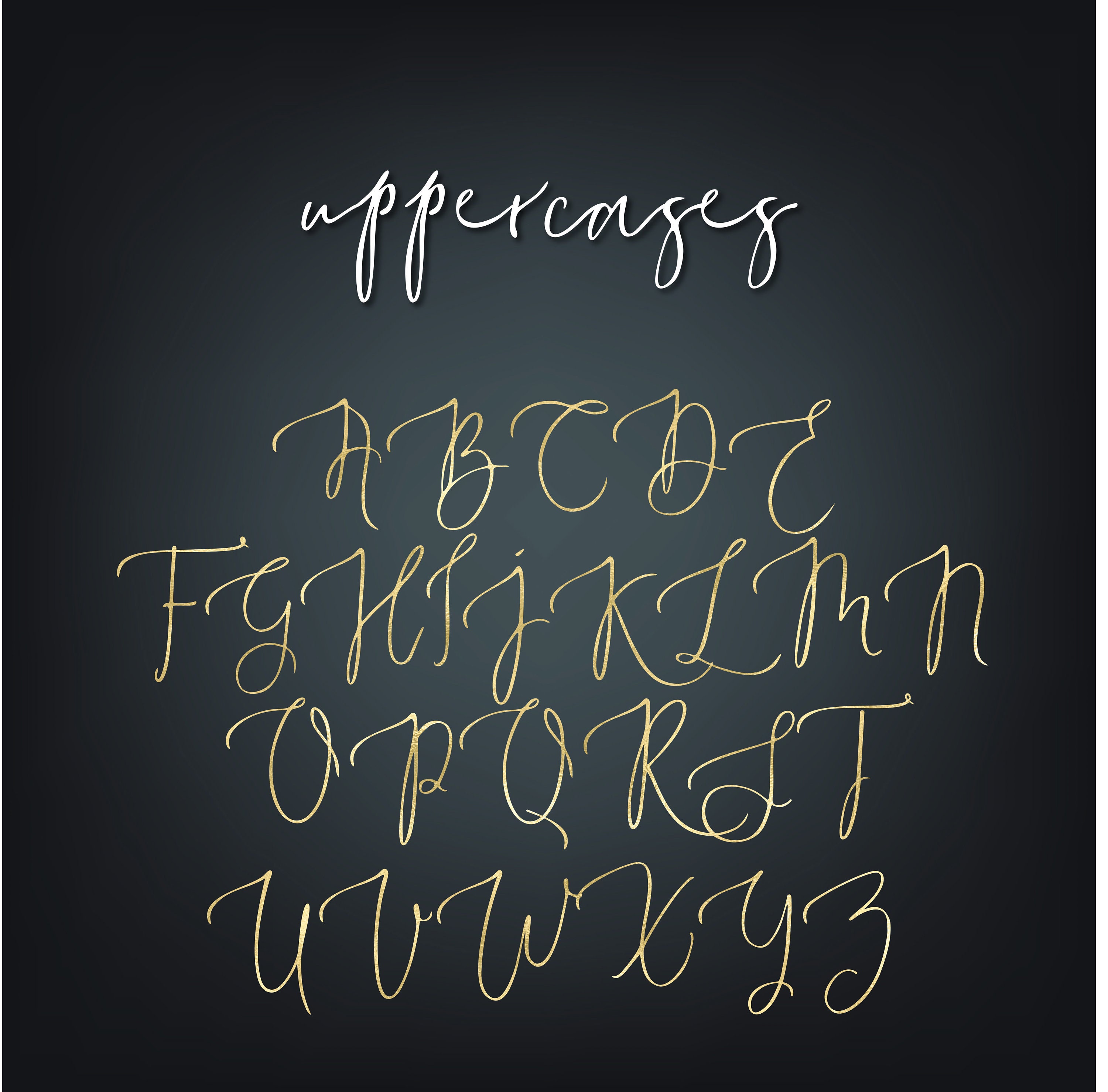 Gold Foil Alphabet Gold Letters Clipart Decorative Alphabet - Etsy
