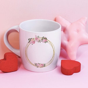 Decorative Frames, Watercolor Floral Geometric Frames, Rose and ...