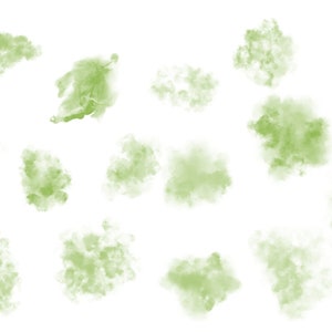 Gold Circles With Green Watercolor Watercolor Circles for - Etsy