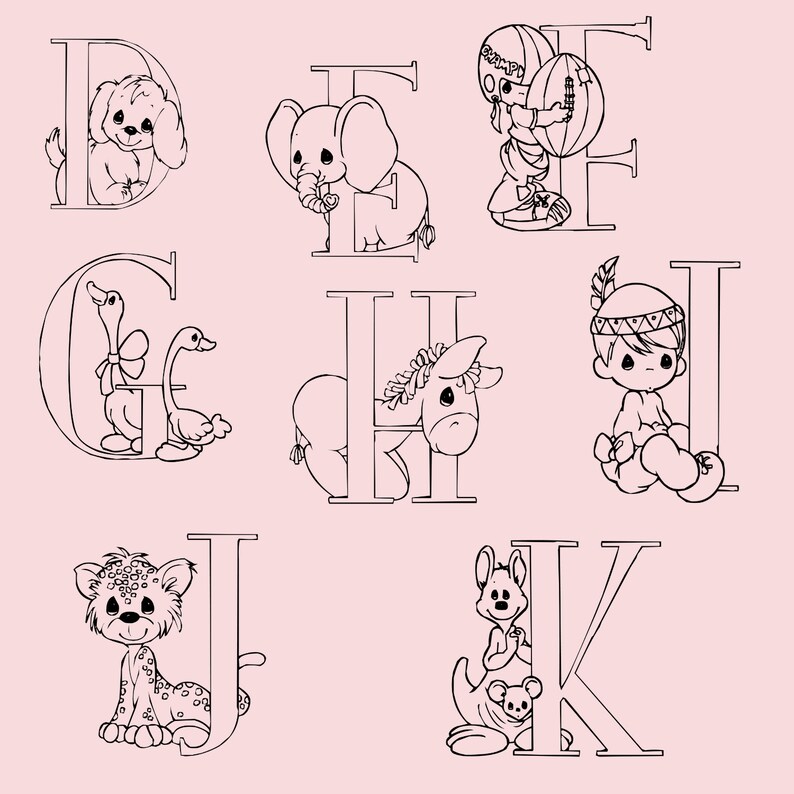 Baby Alphabet Clipart, Printable Teddy Bear Letters, Baby Invitations ...