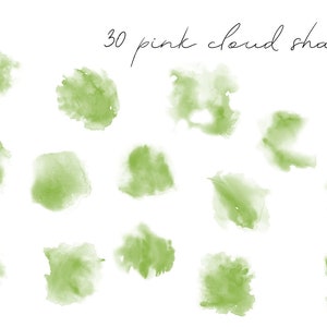 Gold Circles With Green Watercolor Watercolor Circles for - Etsy