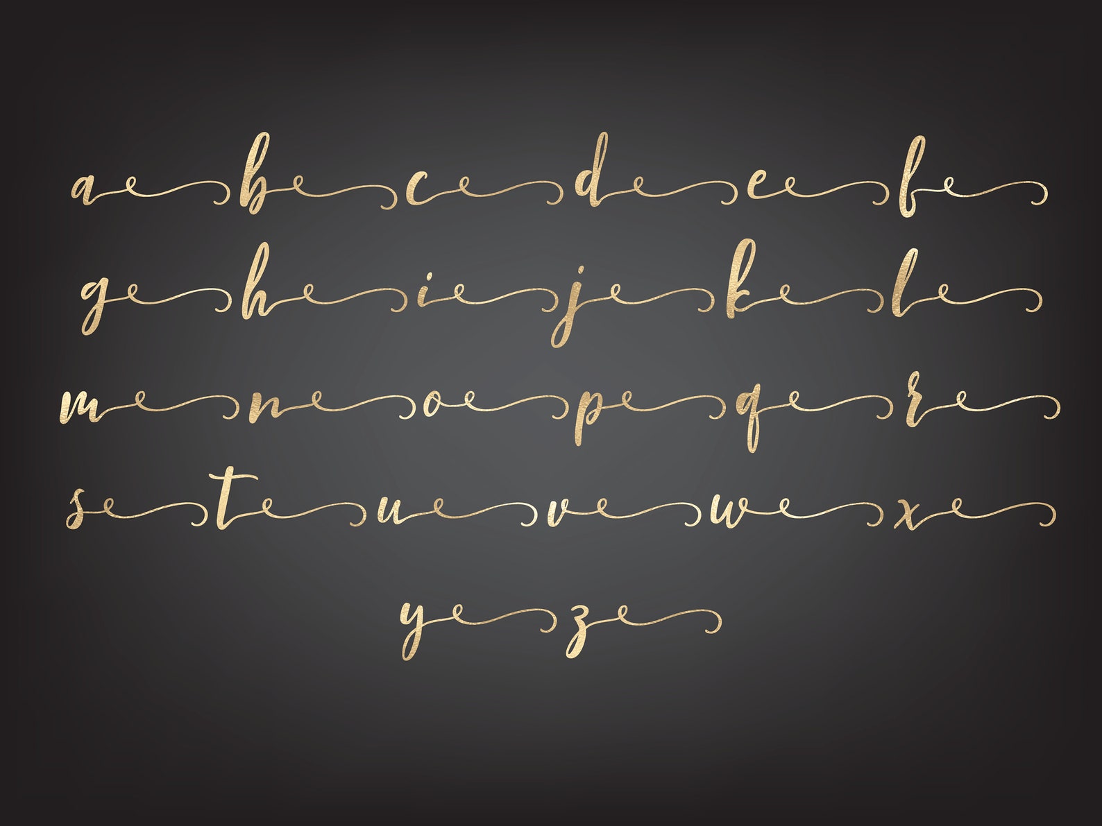 Glitter Alphabet PNG, Calligraphy, Gold Foil Alphabet, Gold Letters ...