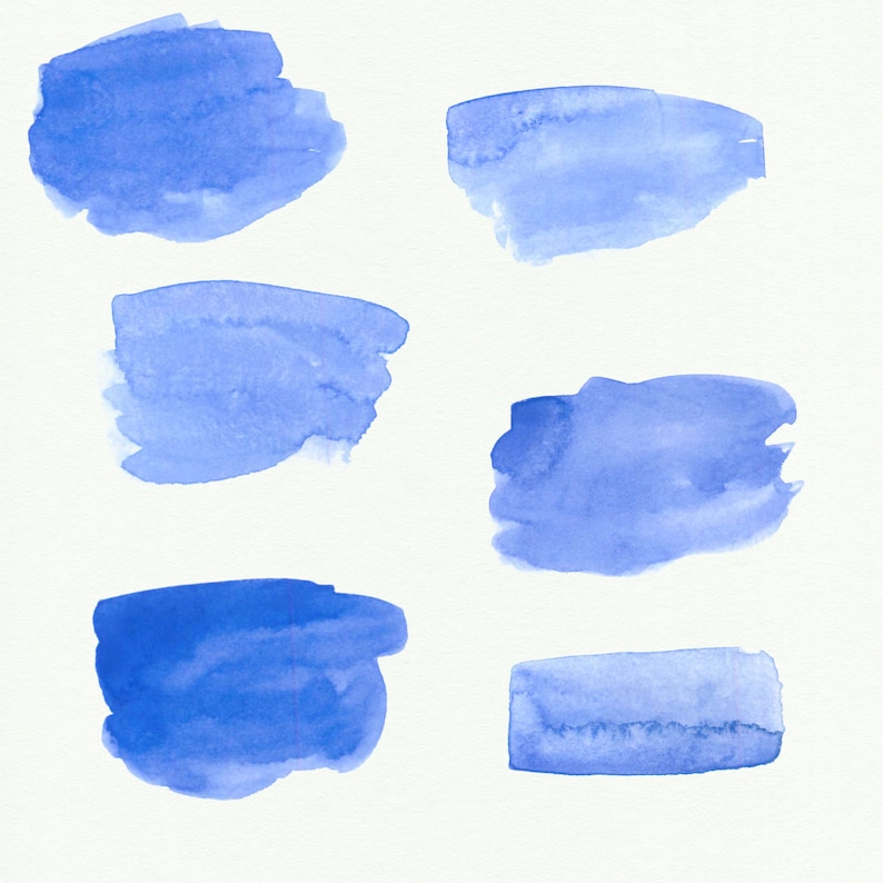 34 Blue Watercolor Splash Cliparts Light Blue Watercolor - Etsy