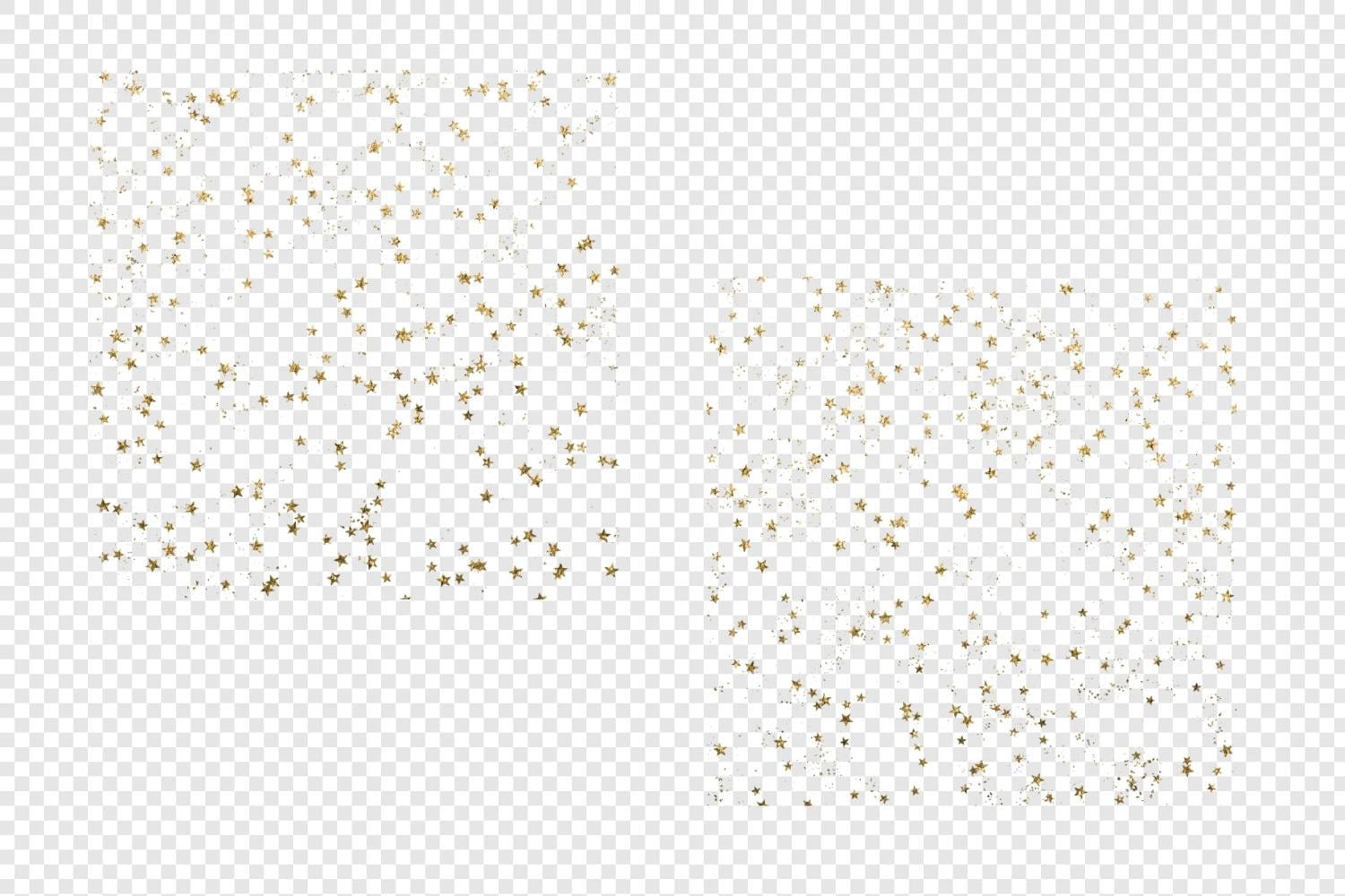 Gold Glitter Stars Overlays - Etsy