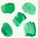 Green Watercolor Splash Clipart, Green Watercolor Brush Strokes ...