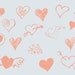 Pink Glitter Hearts, Sweet Valentine Hearts, Love & Hearts Clip Art ...