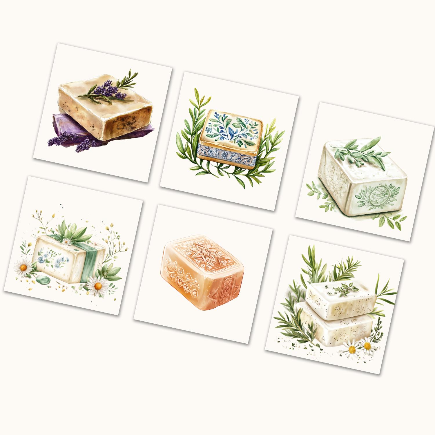 Soap Collection - Self Care Digital Clipart Bundle | Illustrations for ...