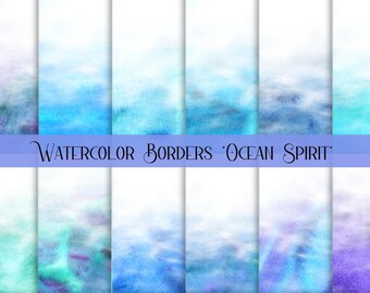 Pink and Blue Watercolor Splash Clipart Candy Watercolor - Etsy