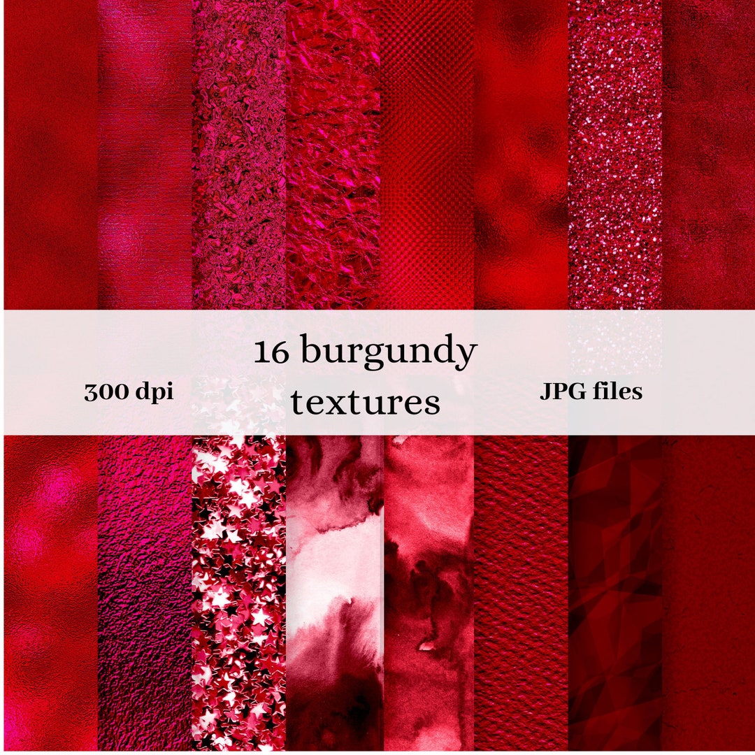 16 Burgundy Textures, Burgundy Foil Paper, Glitter Red Background ...