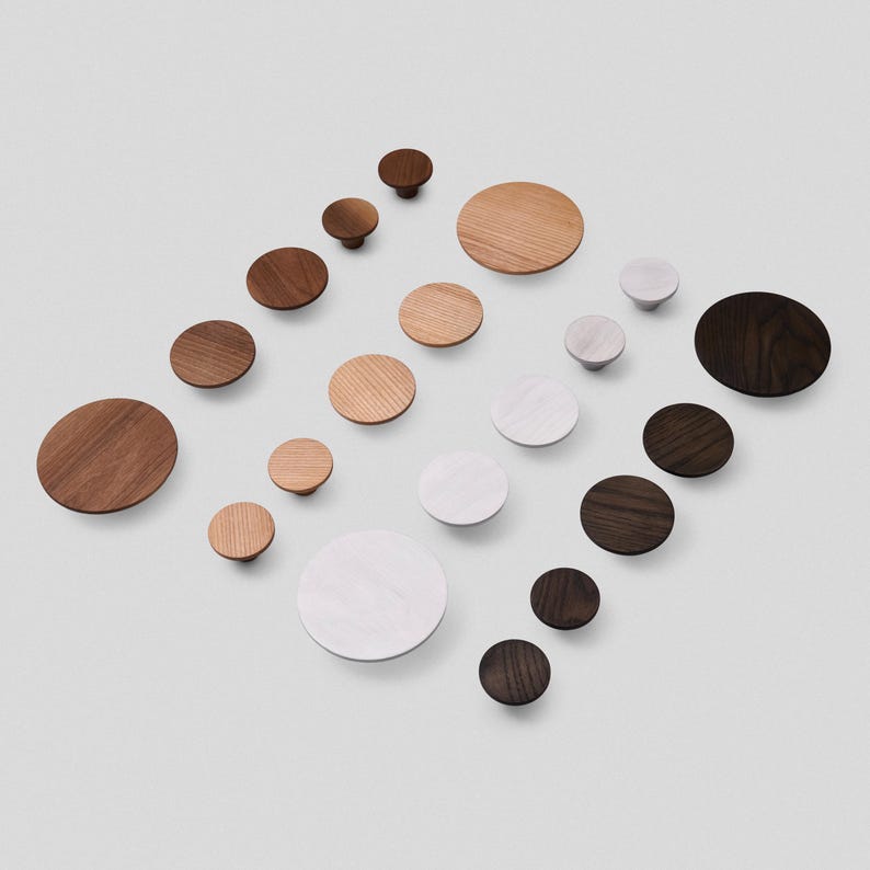 Modern Wooden Wall Hook – Ash or Walnut - Minimalist Handmade Hanger ...