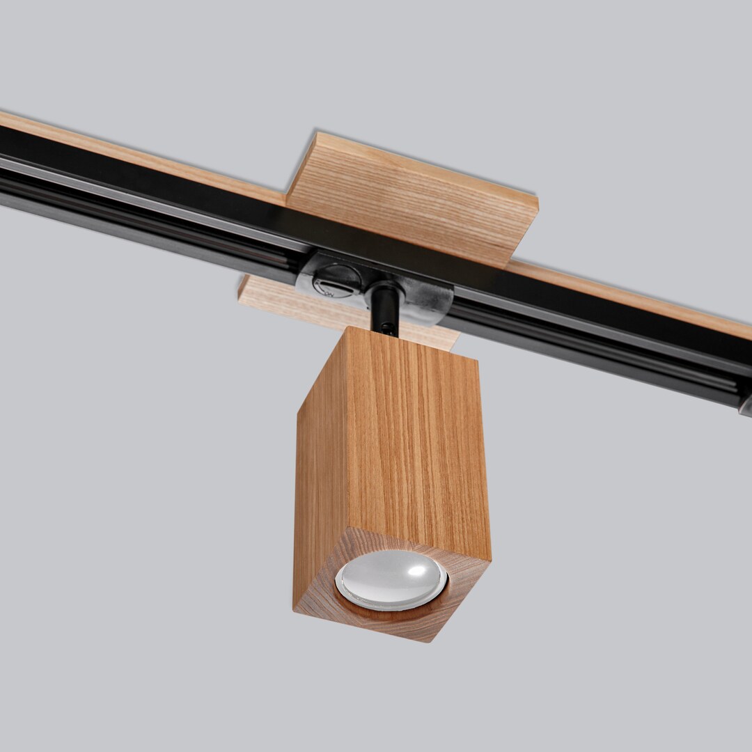 Wooden Track Light Track Lighting With Extra Detail - Etsy