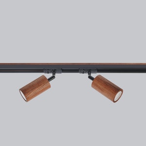 Wooden Track Light - Walnut - Etsy