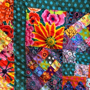 Kaffe Fassett Lap Size Quilt "carnival", 78"x78", Bright and Colorful ...