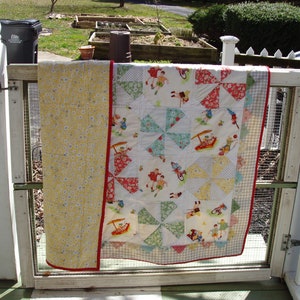Prairie Point Baby Quilt-pinwheels-prairie Points-children at Play ...