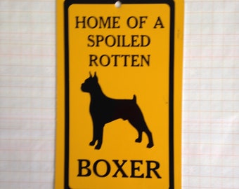 Boxer dog sign | Etsy