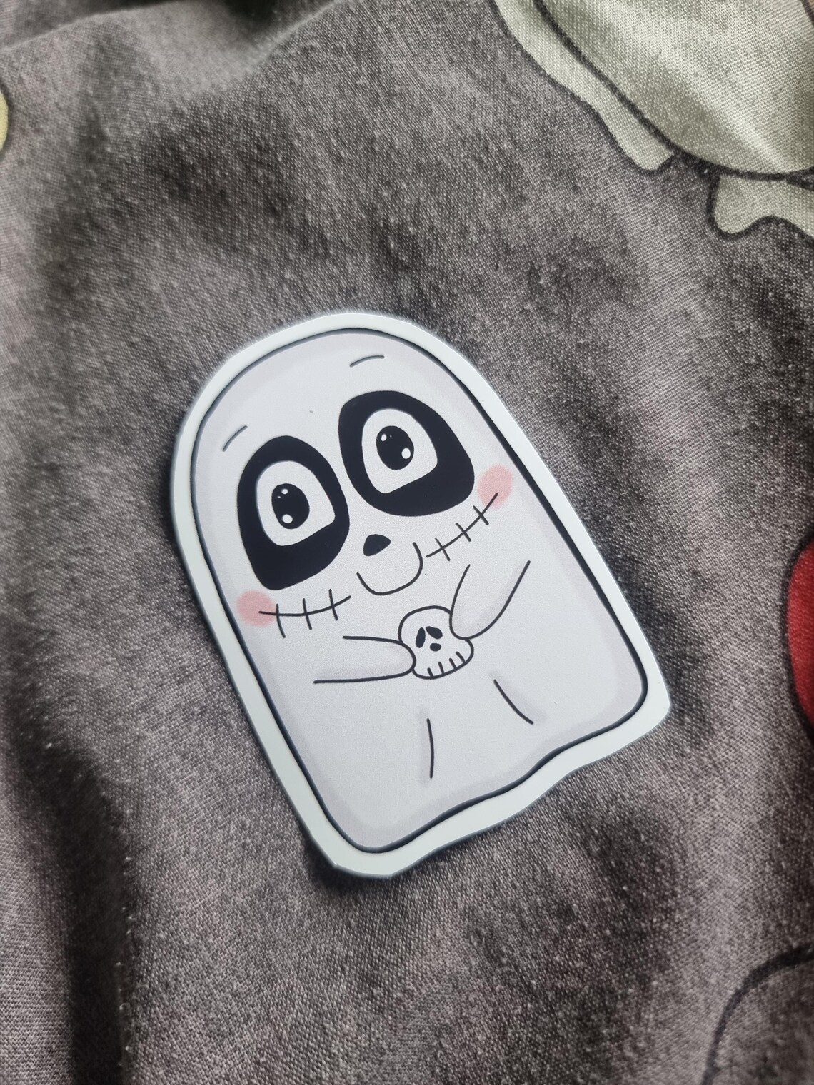 Skull Costume Benji Vinyl Sticker | Cute Skull Benji Decal | Halloween ...