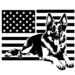 GERMAN SHEPHERD SVG With American Flag, German Shepherd Clipart, German ...