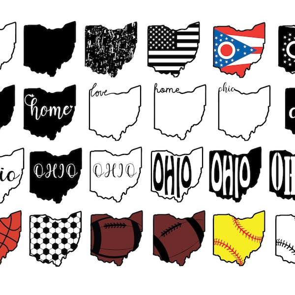 Ohio State Clip Art - Etsy